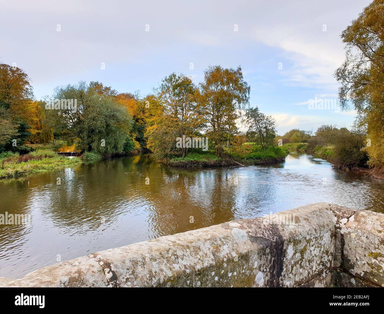 Essex Bridge in Autumn, Staffordshire Great Haywood, Stafford, black ...