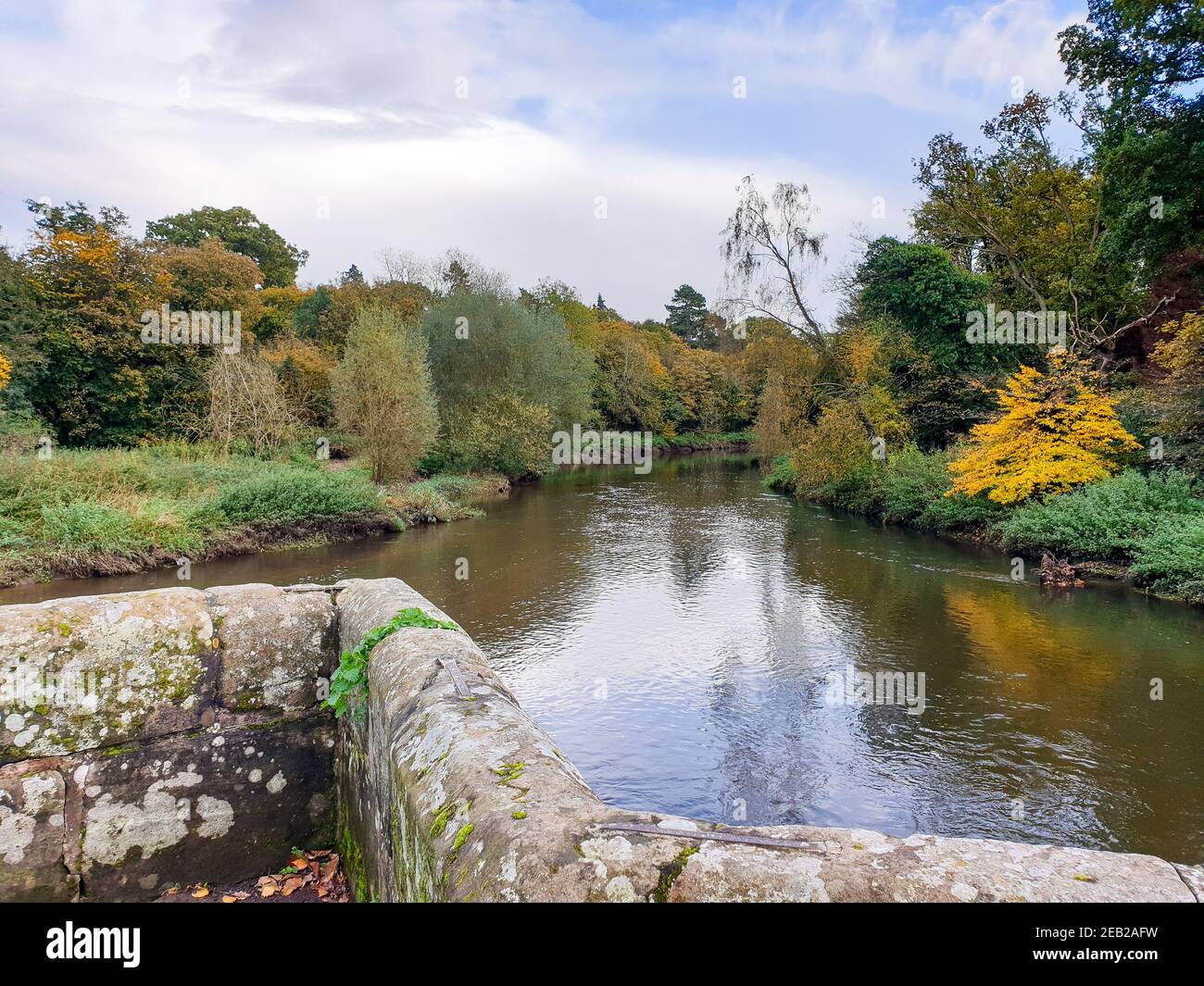 Essex Bridge in Autumn, Staffordshire Great Haywood, Stafford, black ...