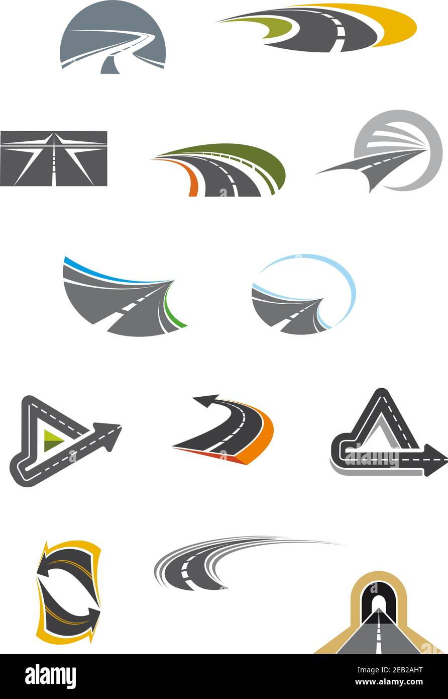 Convoluted route Stock Vector Images - Alamy