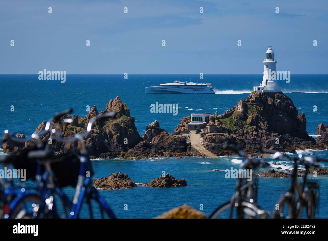 Jersey channel islands lighthouse hi-res stock photography and images ...