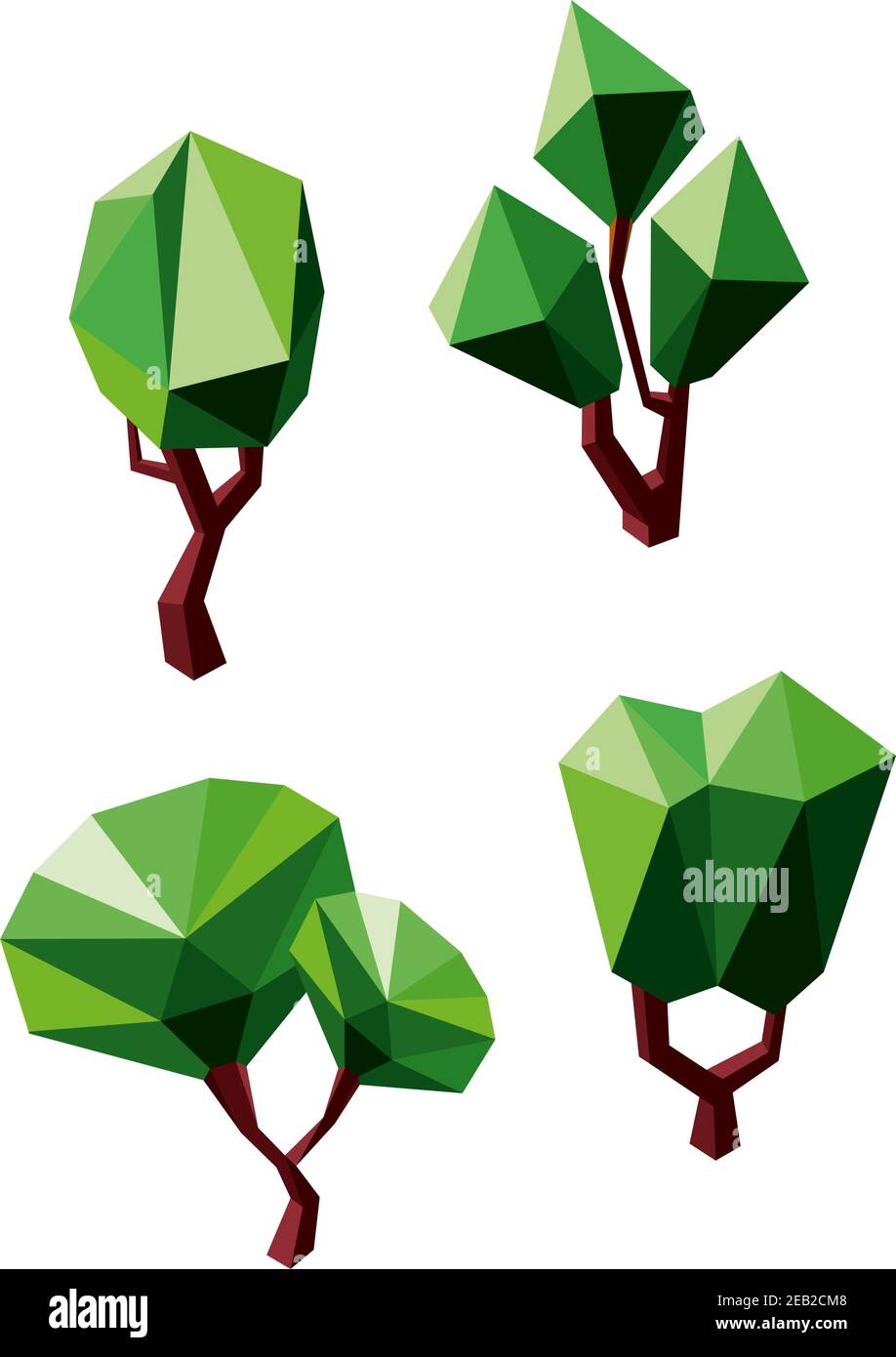 Abstract tree trunks Stock Vector Images - Alamy