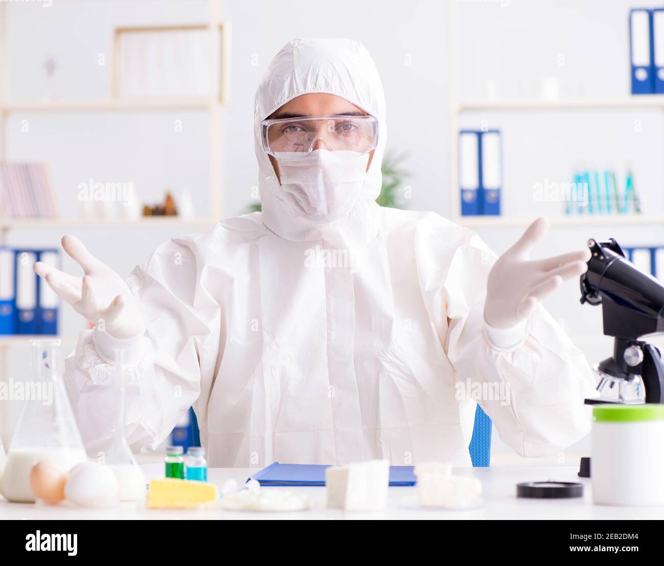 The food scientist testing new stuff in the lab Stock Photo - Alamy