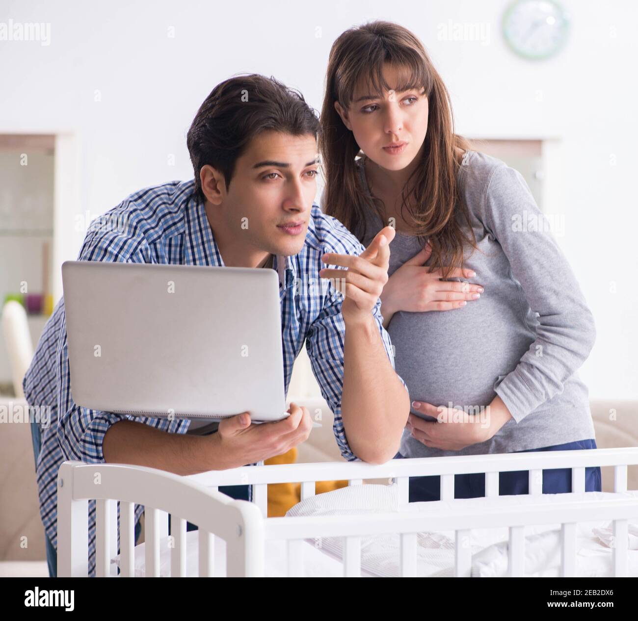The young parents expecting their first baby Stock Photo - Alamy