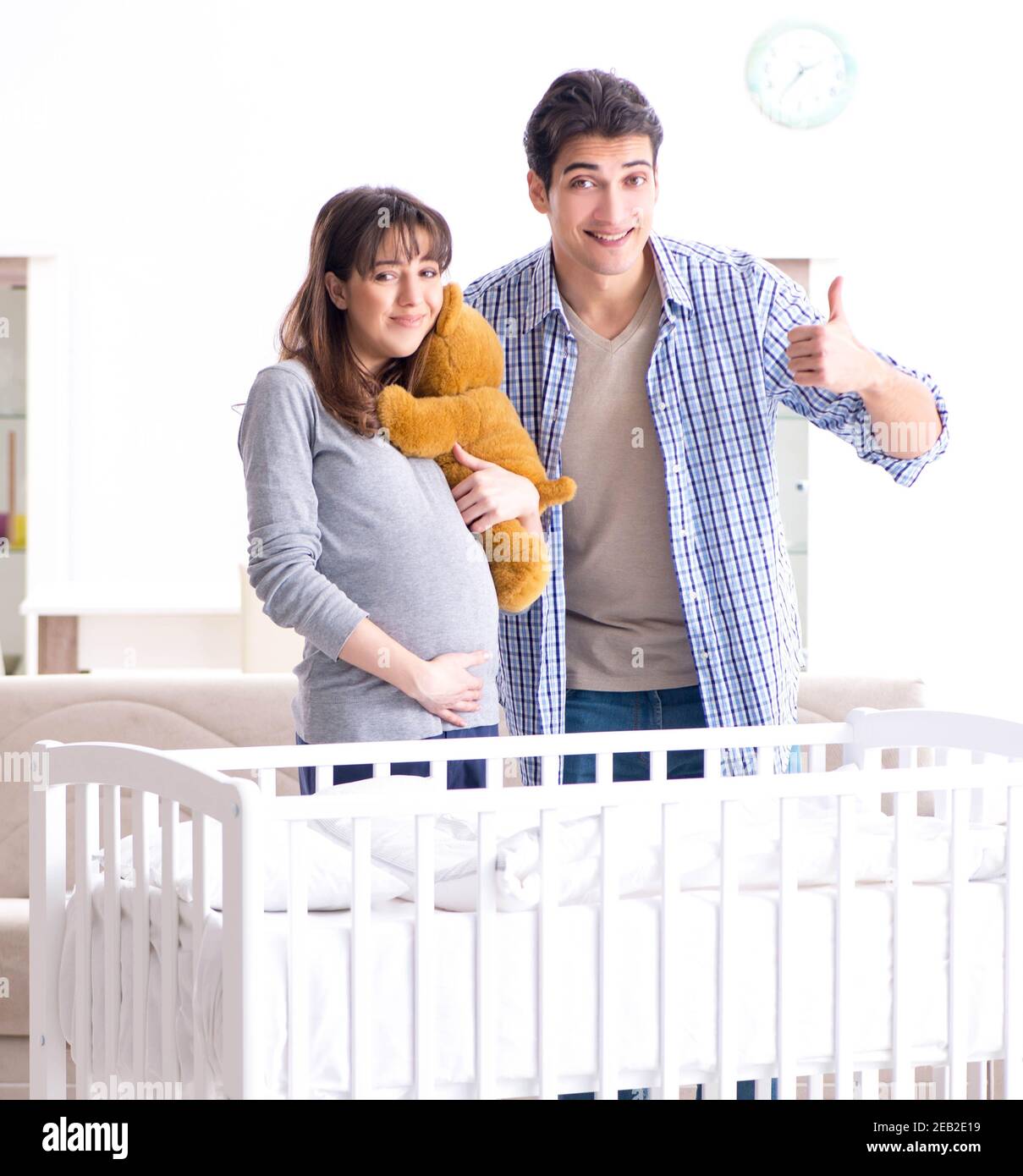 The young parents expecting their first baby Stock Photo - Alamy