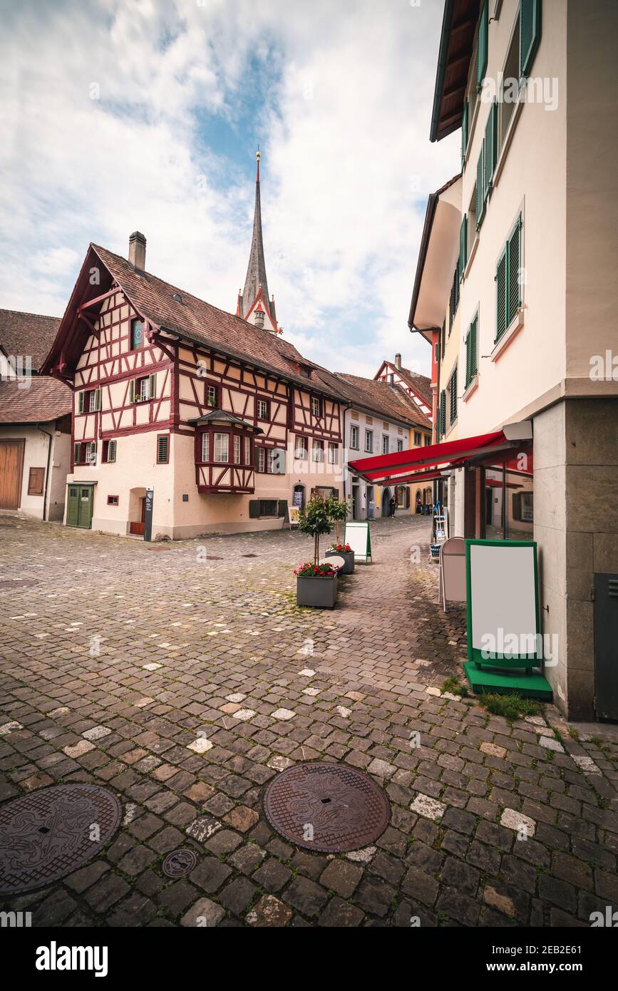 Cityscape Old Town and Historic Buildings of Stein Am Rhein City ...