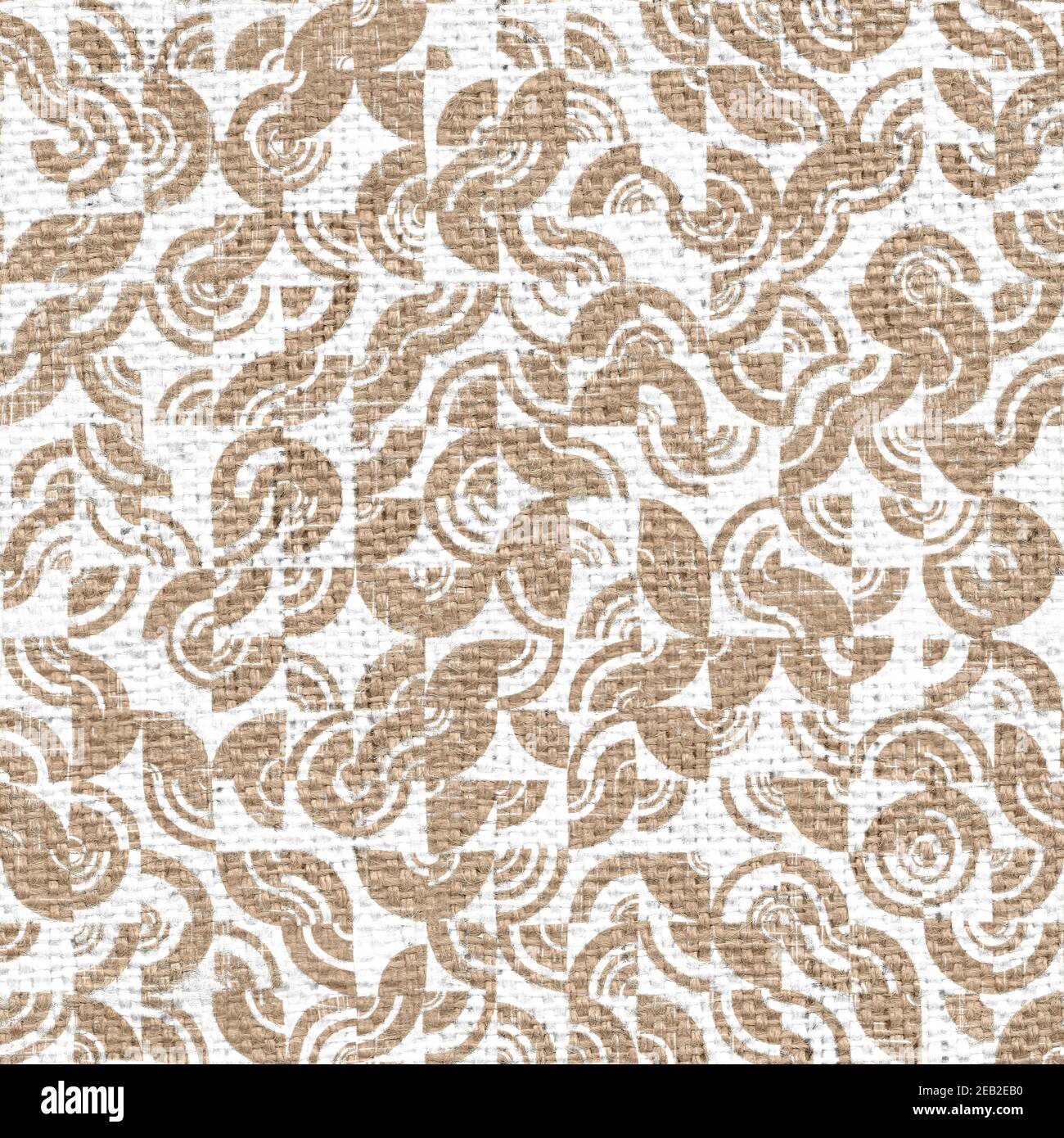 Seamless burlap with white paint pattern overlay Stock Photo - Alamy