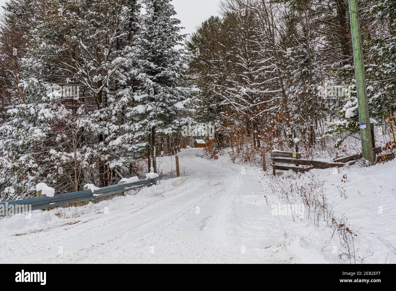 Hawk Lake Log Chute Algonquin Highlands Haliburton County Ontario ...
