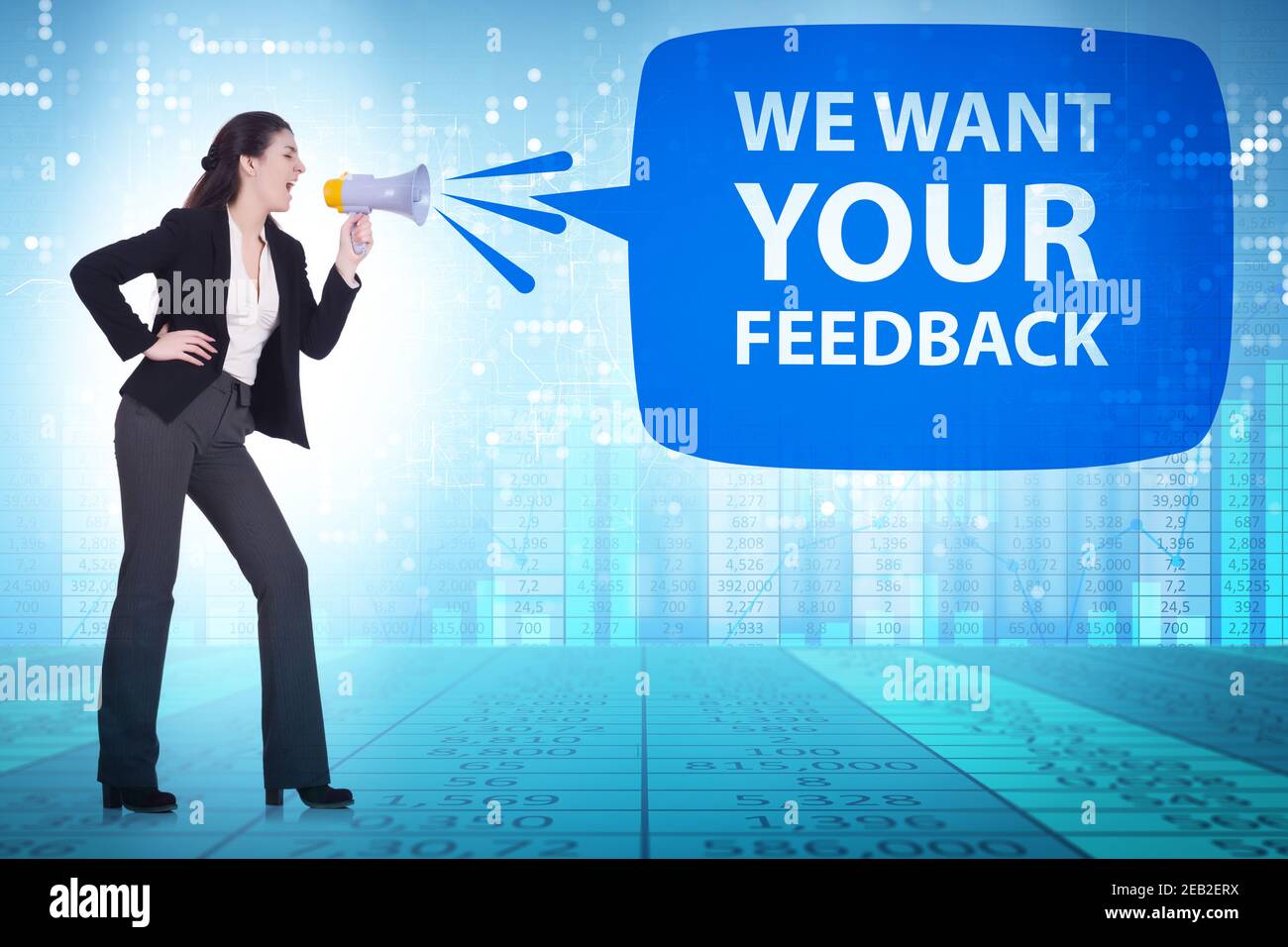 Concept of receiving feedback from the customers Stock Photo - Alamy