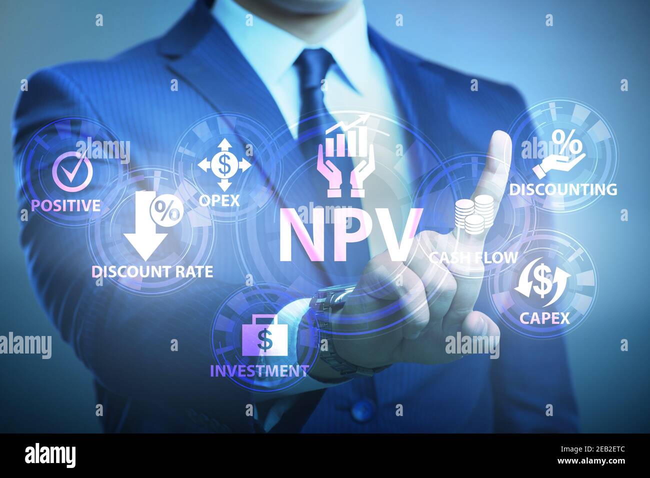Concept of NPV - Net Present Value in evaluation Stock Photo - Alamy