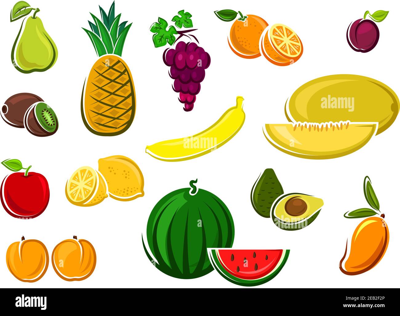 Mango orange tree Stock Vector Images - Alamy