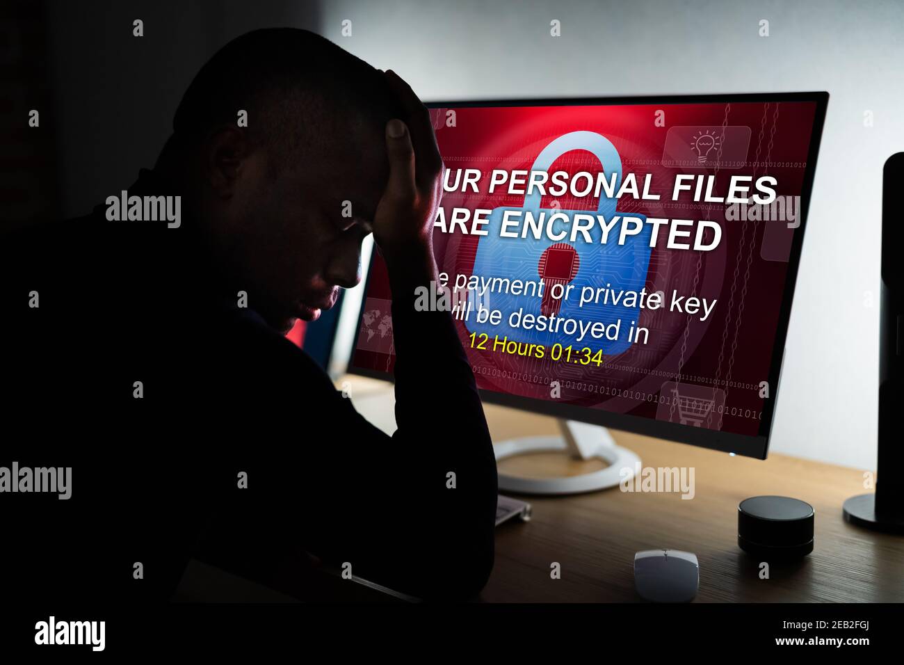 African american hacker hi-res stock photography and images - Alamy