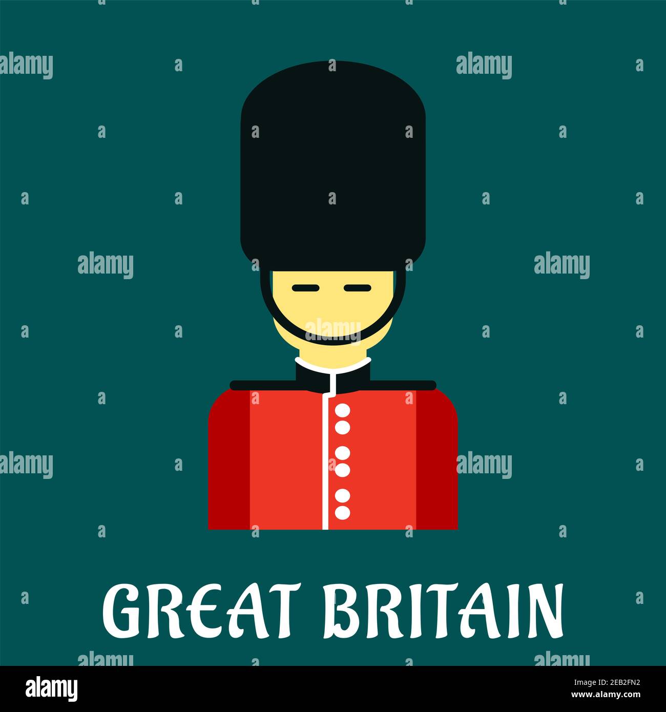 Soldier of the royal guard in ceremonial uniform Stock Vector Images ...