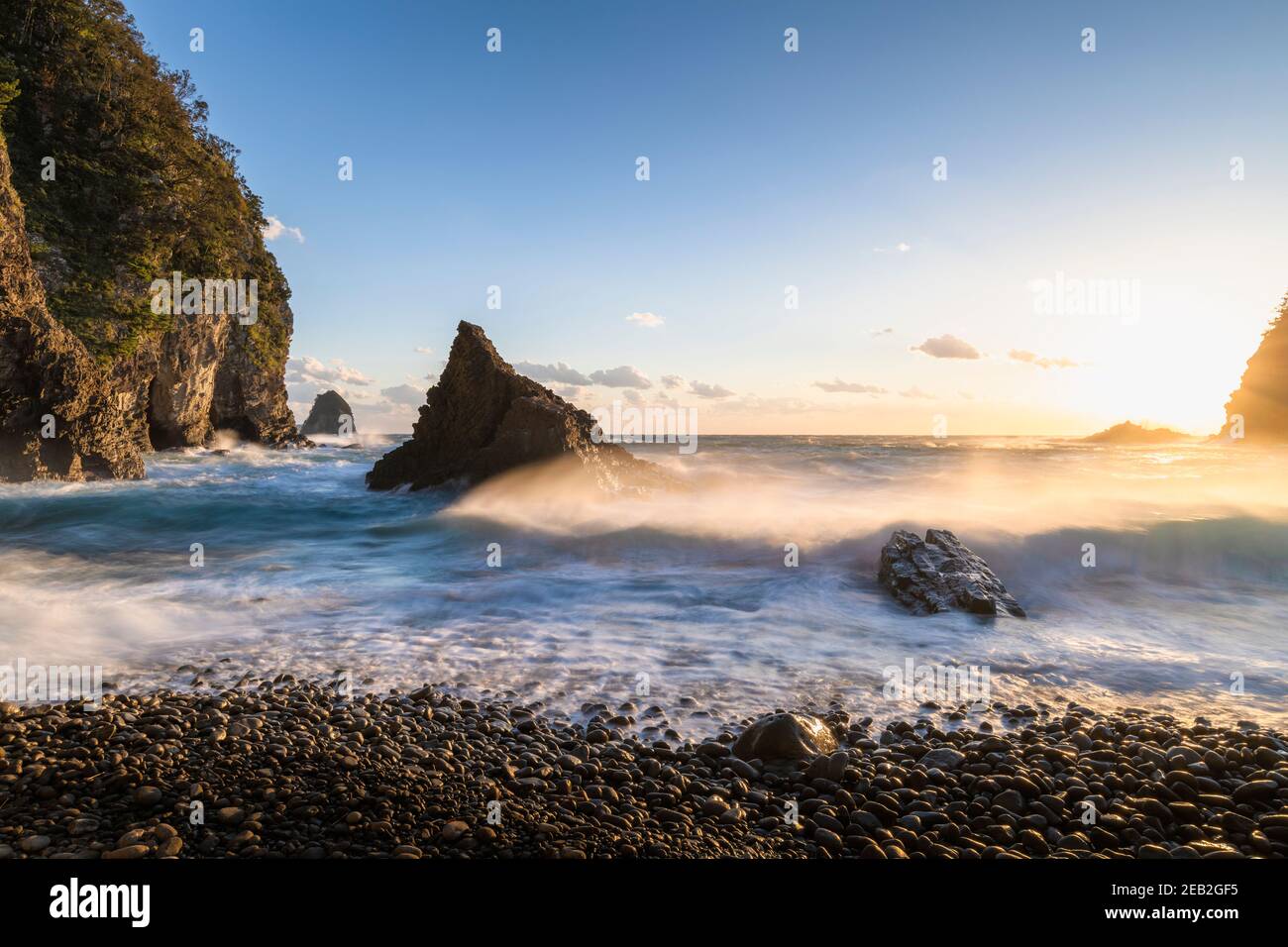 Sea stacks by the beach in Izu Peninsula, Shizuoka Prefecture, Japan ...