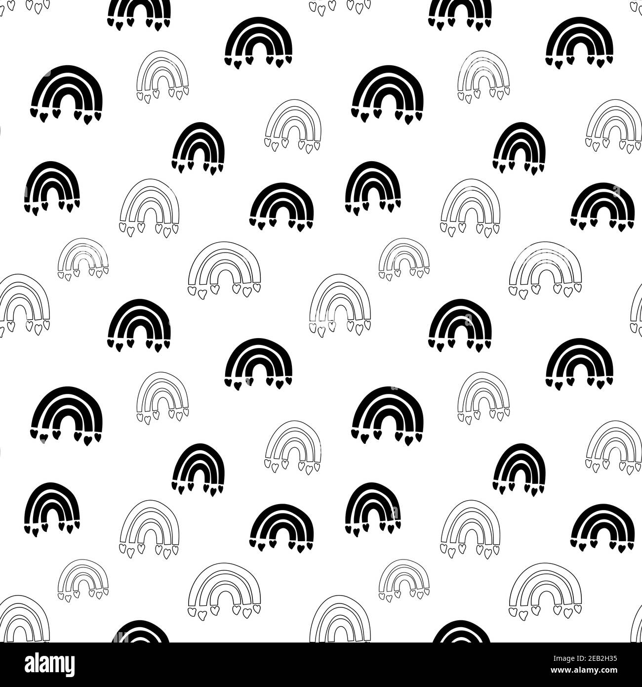 Black And White Rainbow Wallpaper