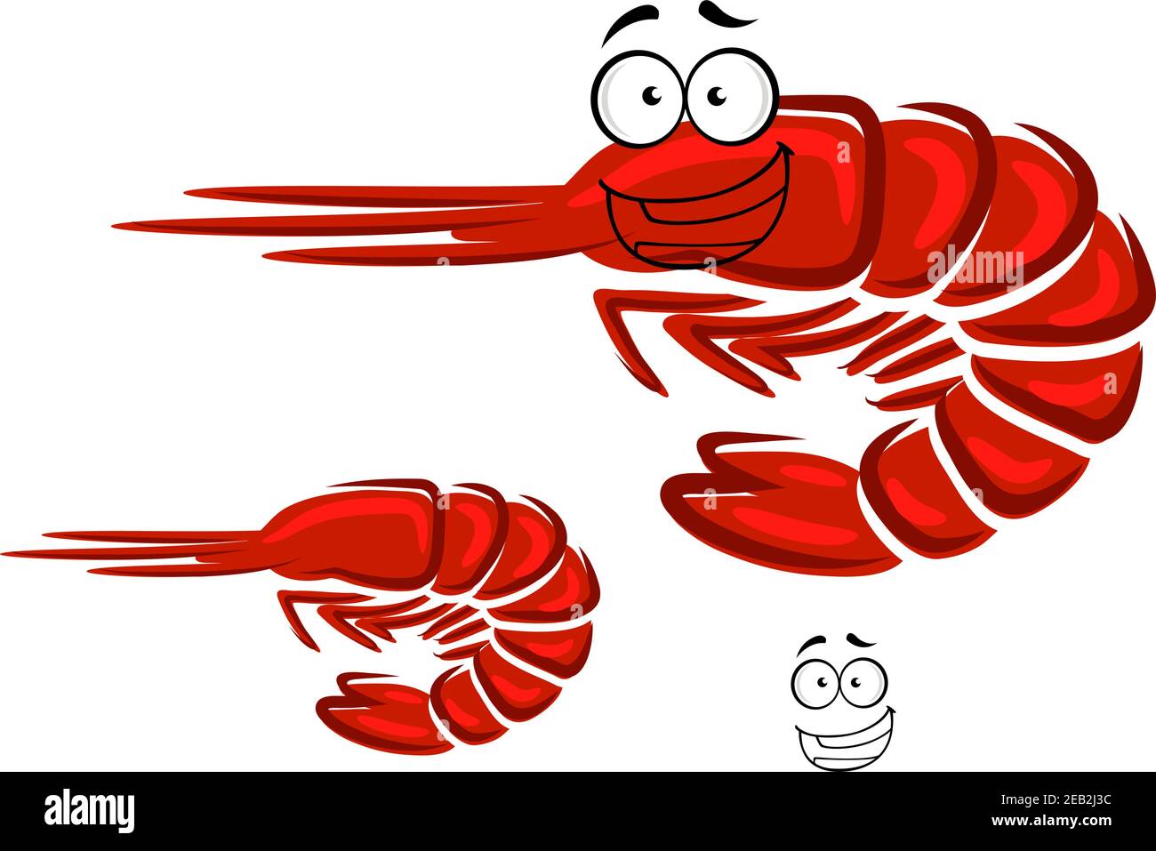 Shrimp cartoon character isolated hi-res stock photography and images ...
