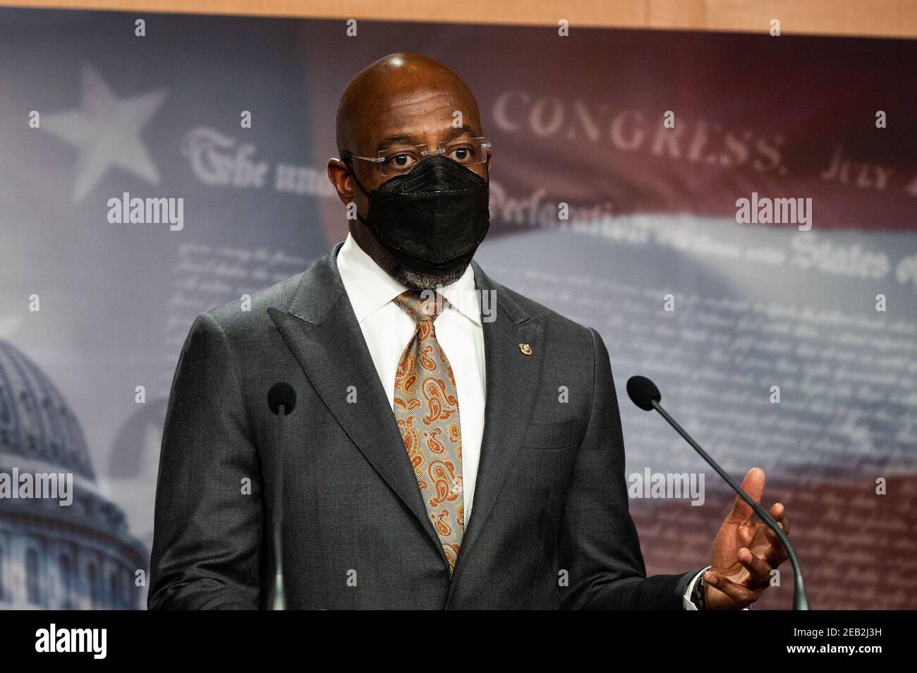 U s senator raphael warnock hi-res stock photography and images - Alamy