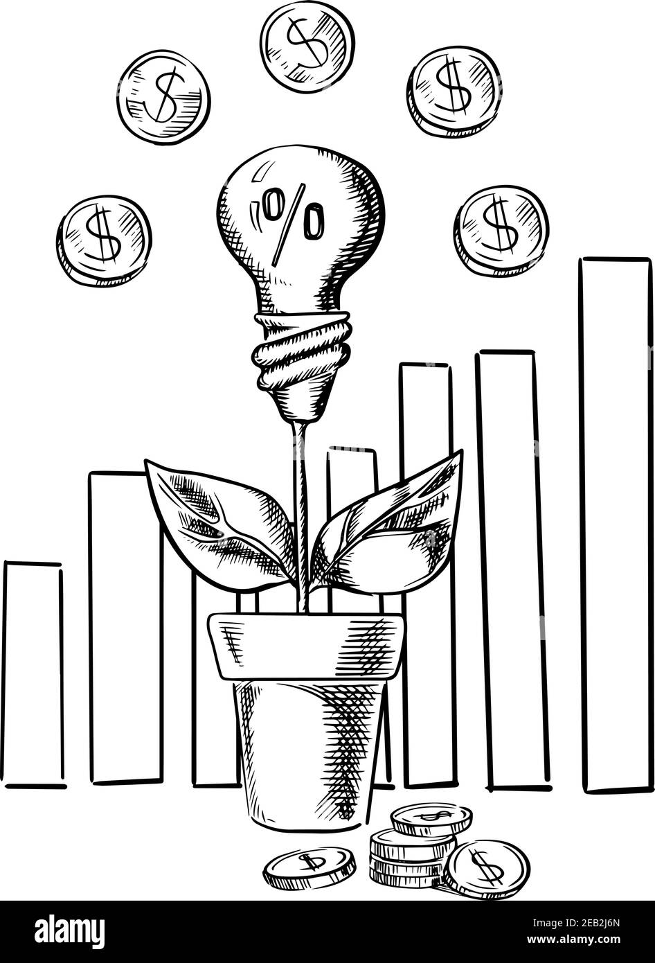 Plant growth chart Stock Vector Images - Alamy