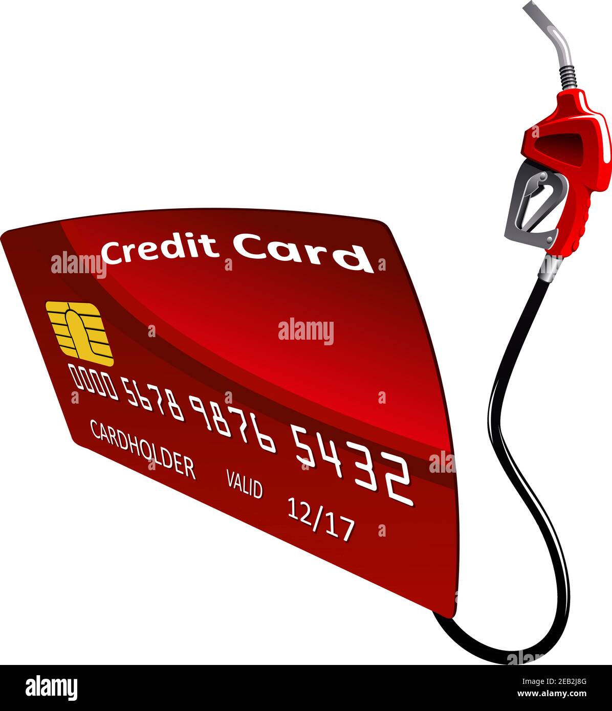 Red petrol pump Stock Vector Images - Alamy