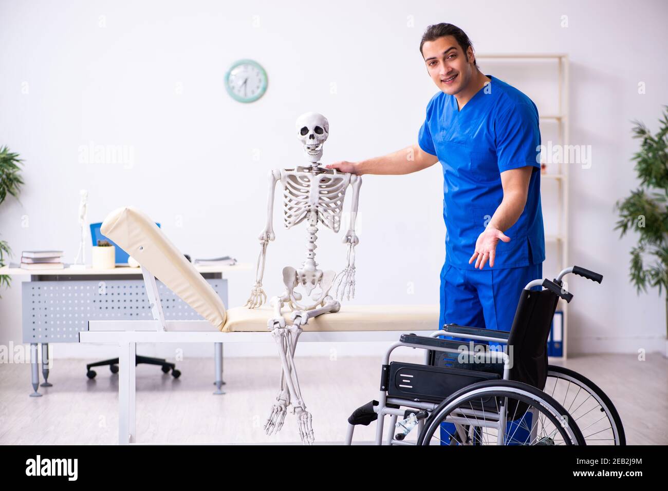 Skeleton in wheelchair hi-res stock photography and images - Alamy