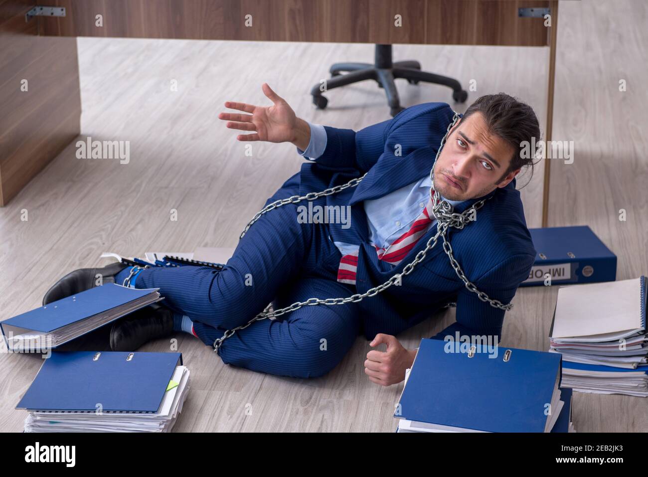 Man chained floor hi-res stock photography and images - Alamy