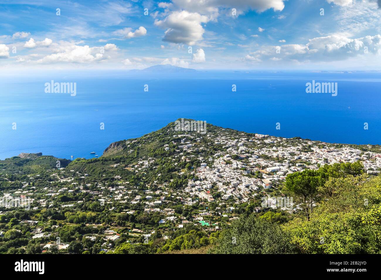 Capri island in a beautiful summer day in Italy Stock Photo - Alamy