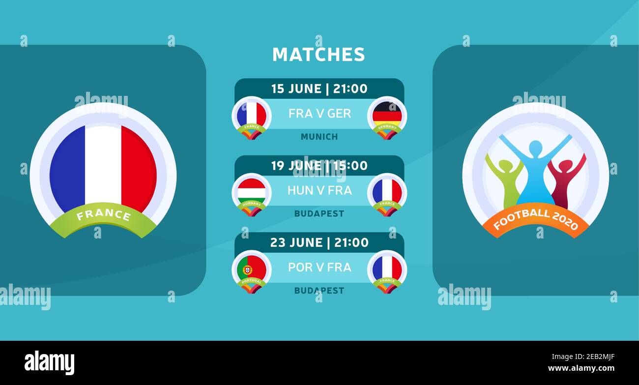 France national team Schedule matches in the final stage at the 2020 ...