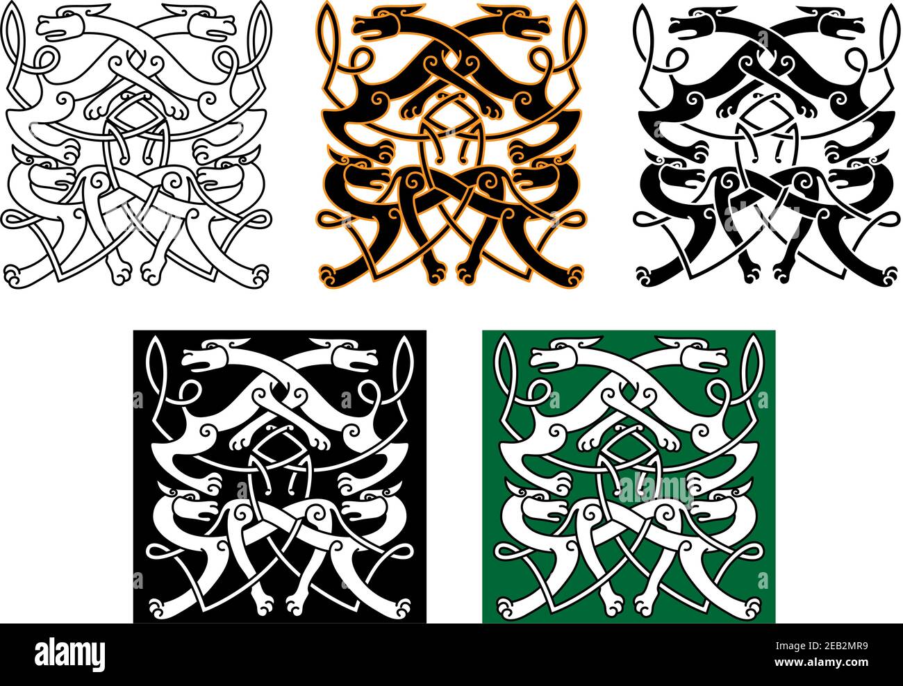 Celtic knot animals hi-res stock photography and images - Alamy