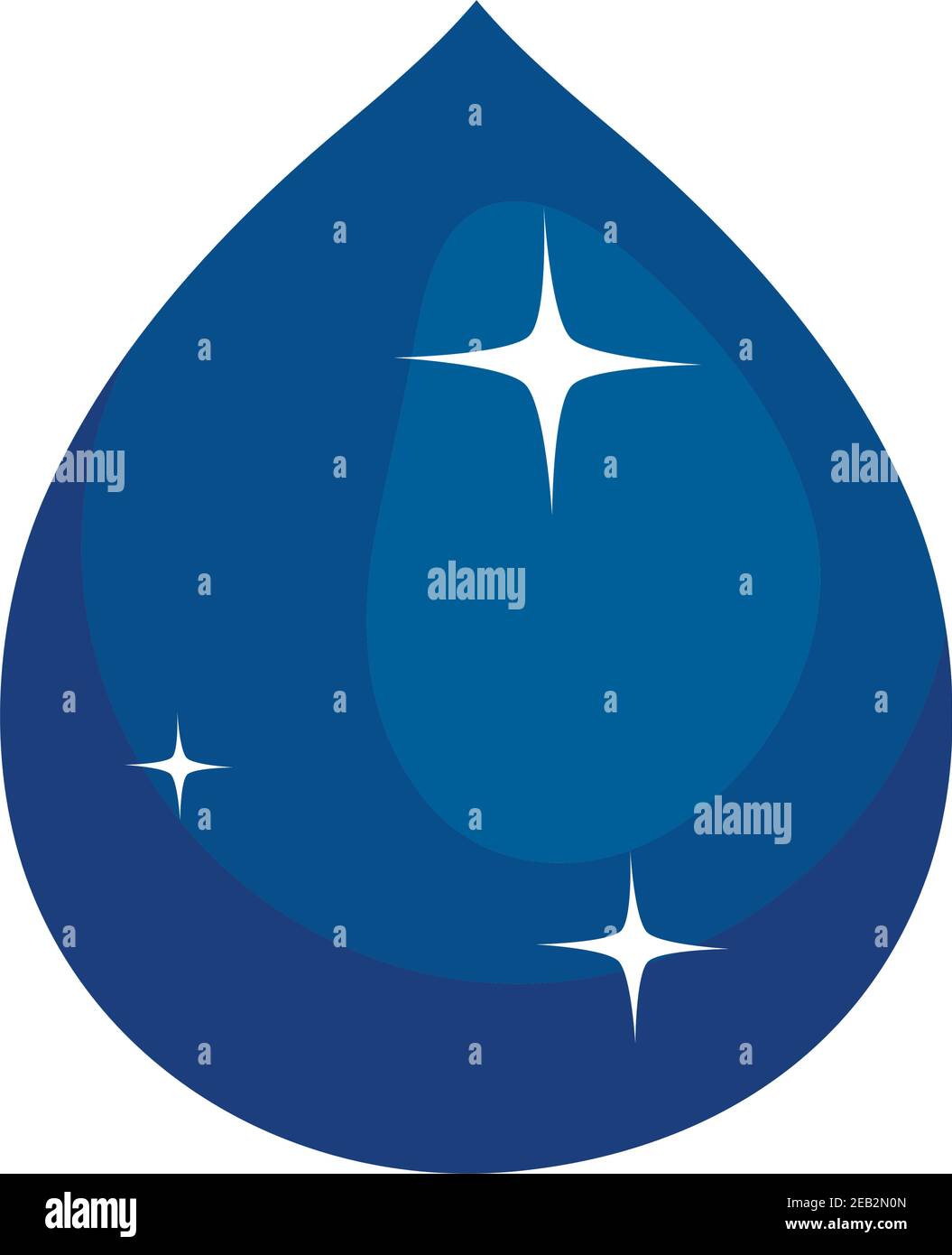 blue water drop icon over white background, colorful design, vector ...