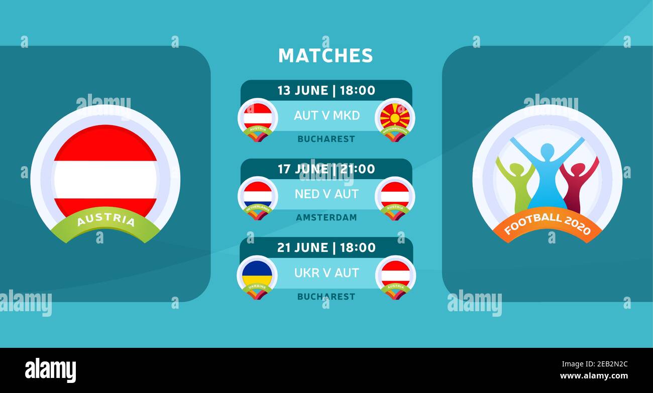 Austria national team Schedule matches in the final stage at the 2020 ...