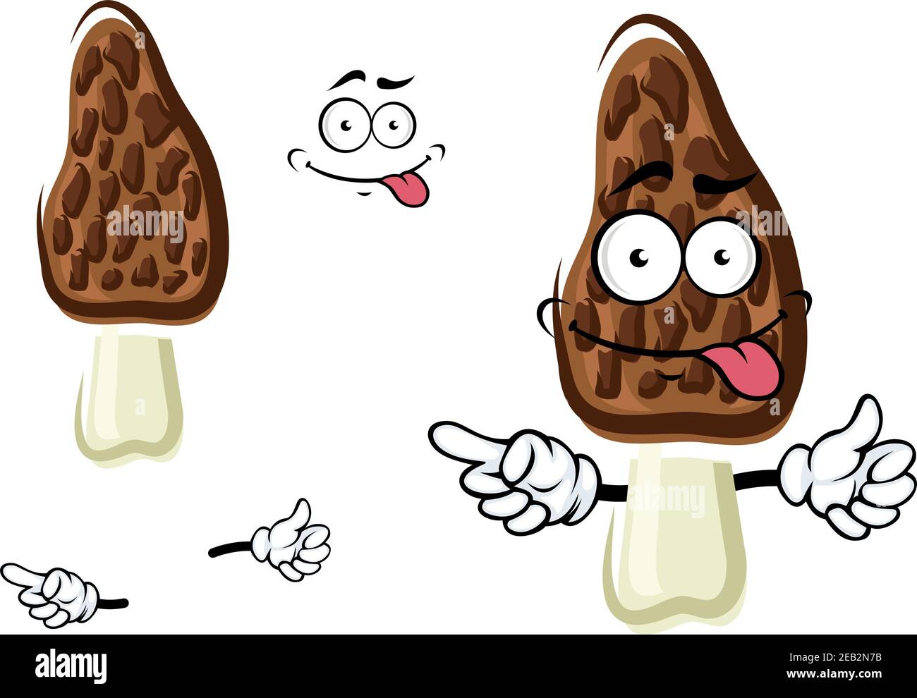 Conical cap mushroom Stock Vector Images - Alamy