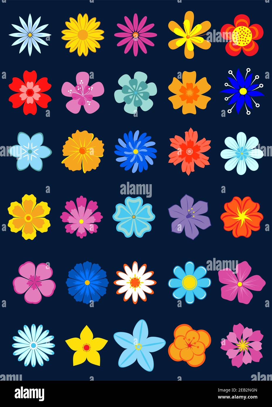 Daisy top view Stock Vector Images - Alamy