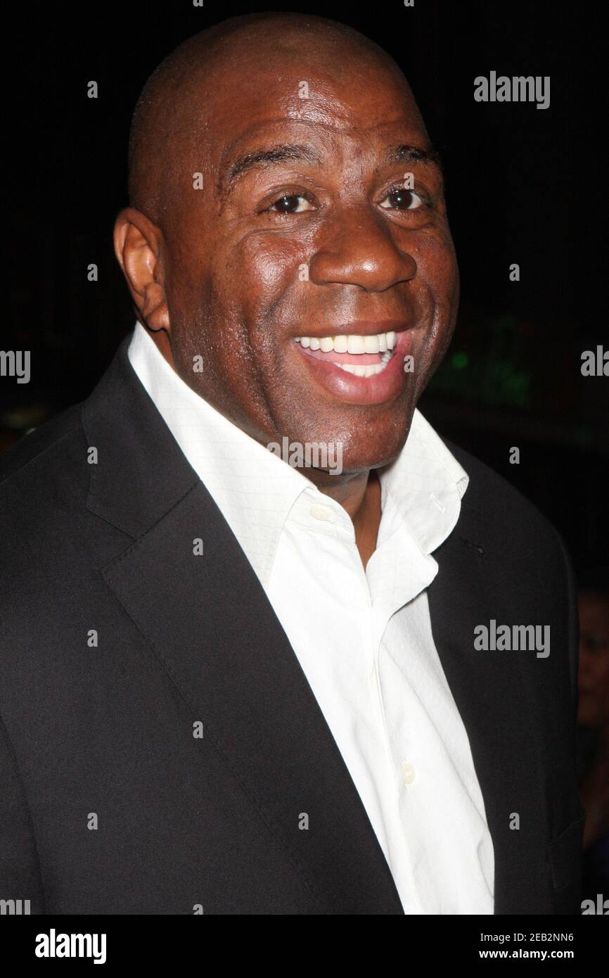 Earvin "Magic" Johnson attends the opening night performance of "The ...