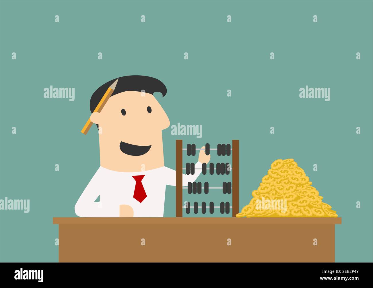 Wealth calculate Stock Vector Images - Alamy