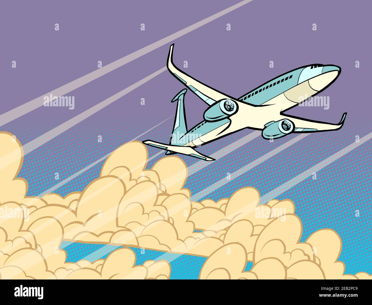 Passenger aircraft inside Stock Vector Images - Alamy