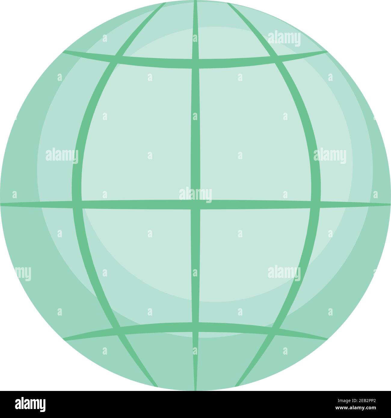 global sphere icon over white background, colorful design, vector ...