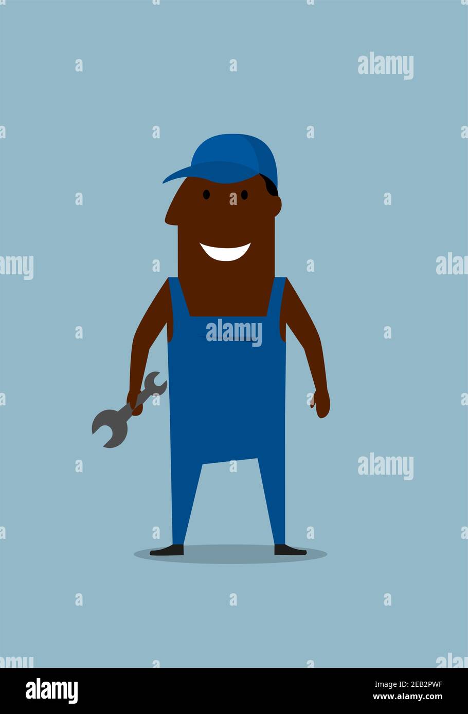 African american mechanic Stock Vector Images - Alamy