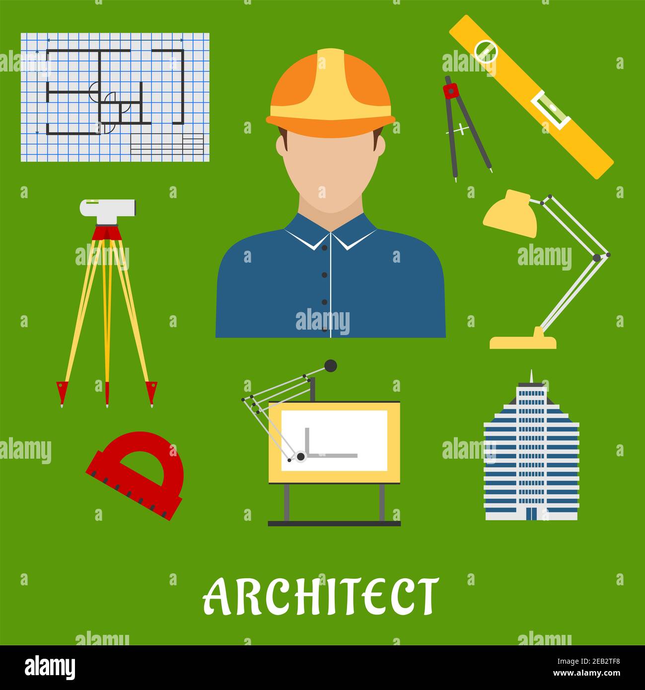 Male professional architect in Stock Vector Images - Alamy