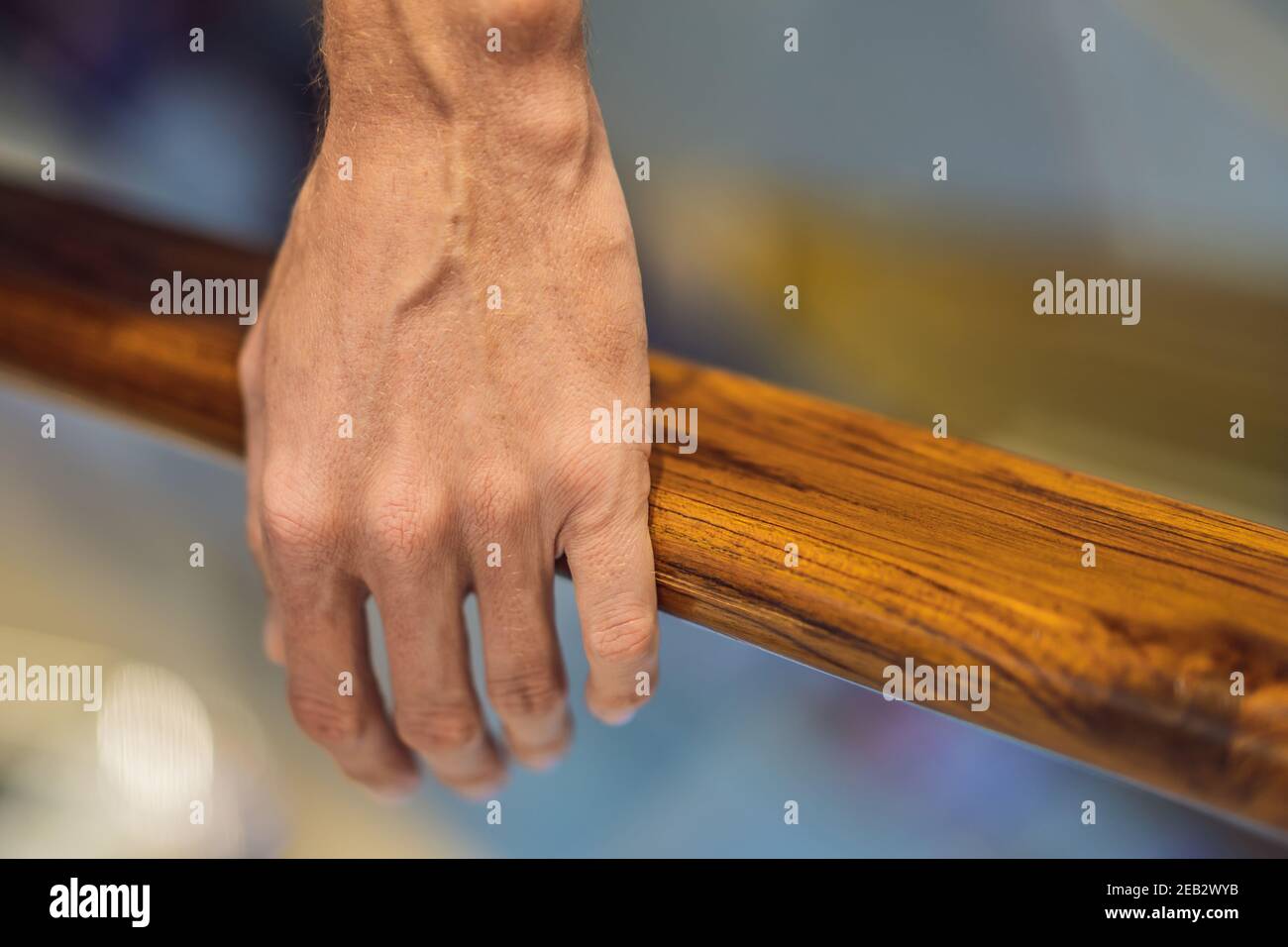 support, help and people concept - close up of man hand holding to ...