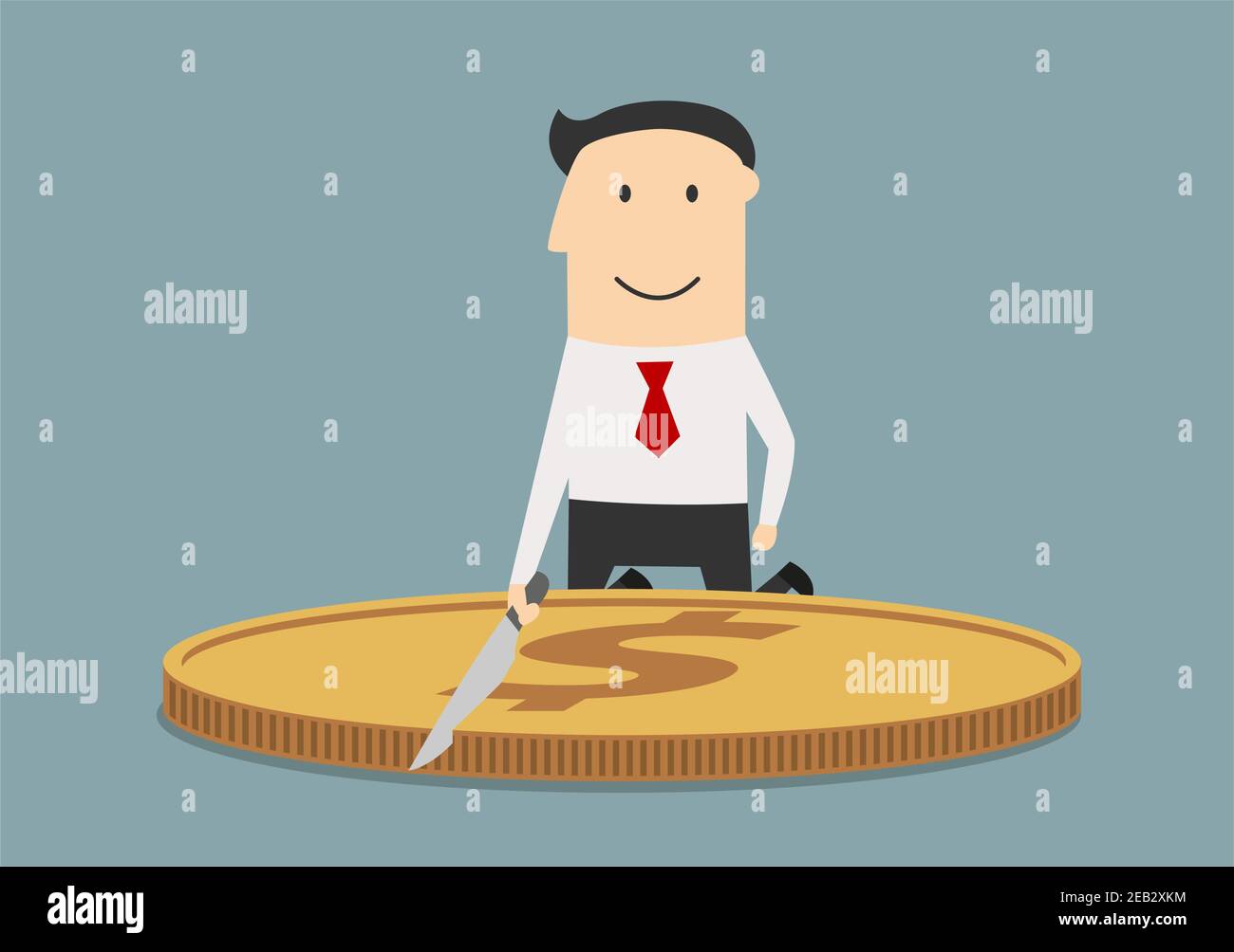 Business cartoon budget allocation hi-res stock photography and images ...