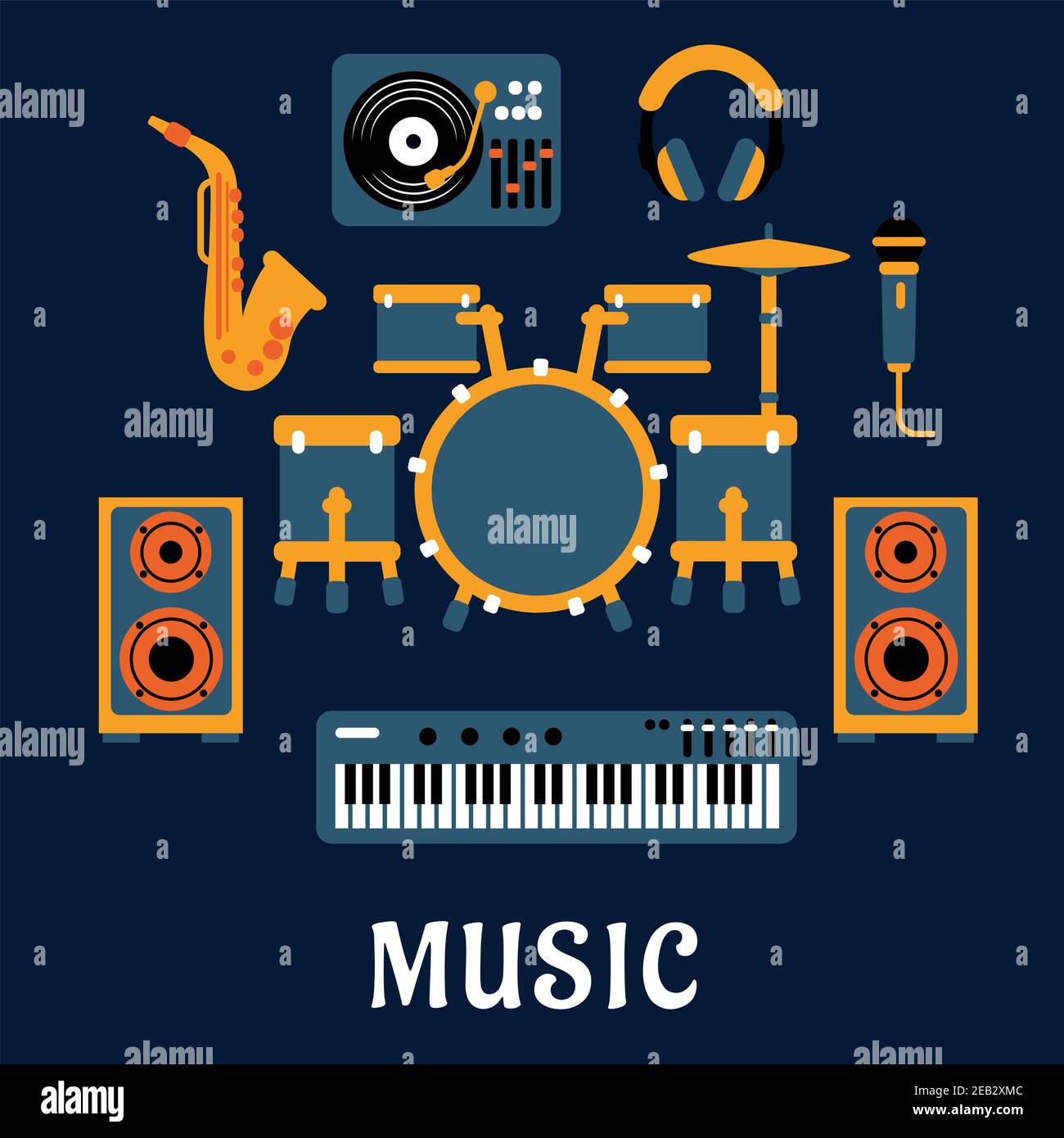 Loudspeakers vector vectors Stock Vector Images - Alamy