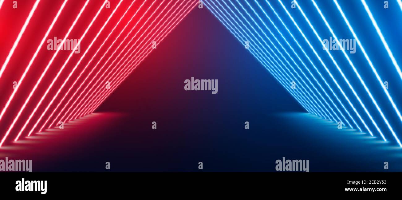 Red blue neon path Stock Vector Images - Alamy