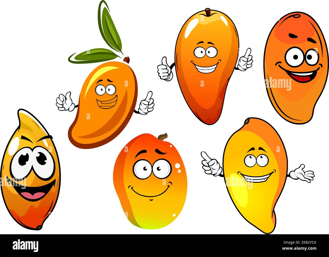 Cartoon mango Cut Out Stock Images & Pictures - Alamy