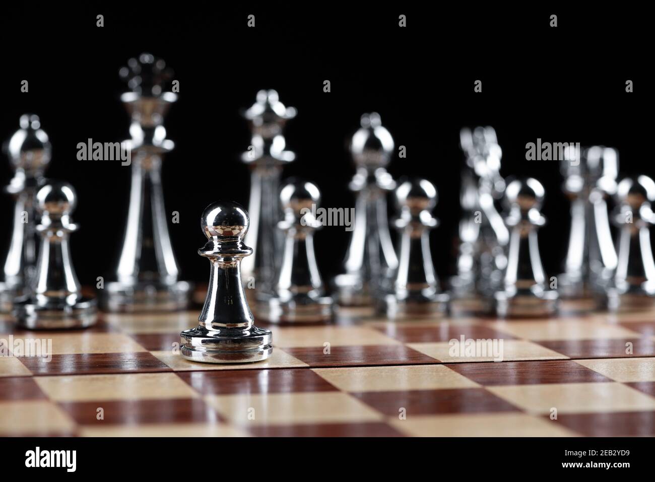 Black Steel Chess Pieces High Resolution Stock Photography and Images ...