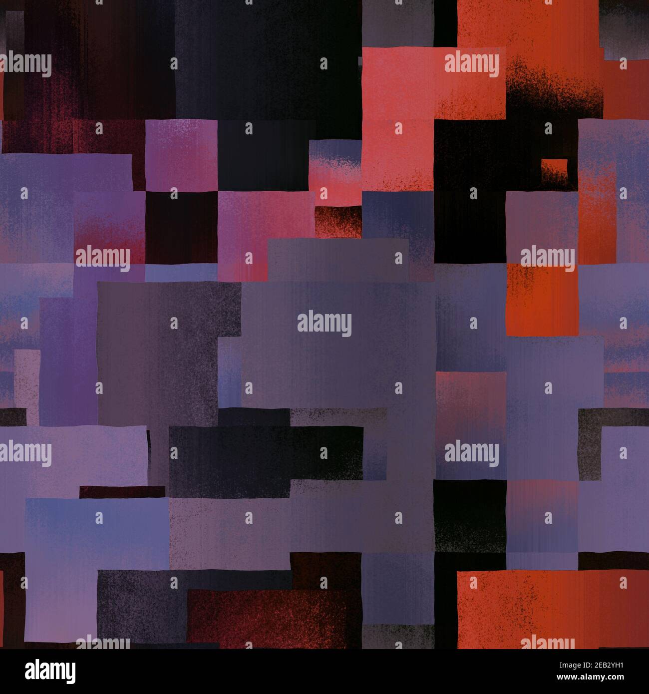 Seamless rectangle geo tile mosaic pattern swatch Stock Photo - Alamy