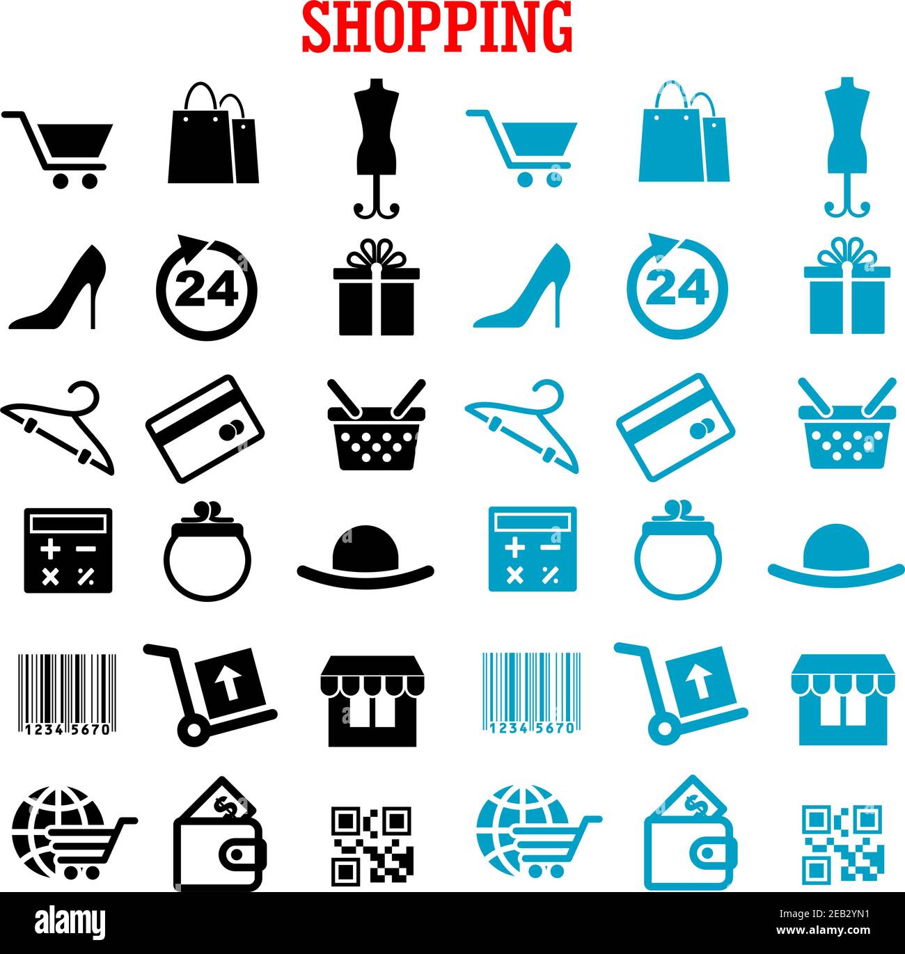 Hat box shopping bag Stock Vector Images - Alamy