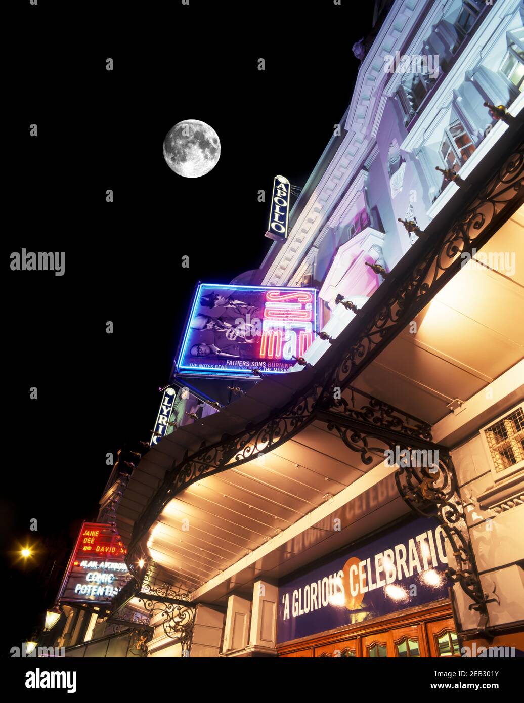 2000 HISTORICAL APOLLO THEATER SHAFTSBURY AVENUE WEST END LONDON ...