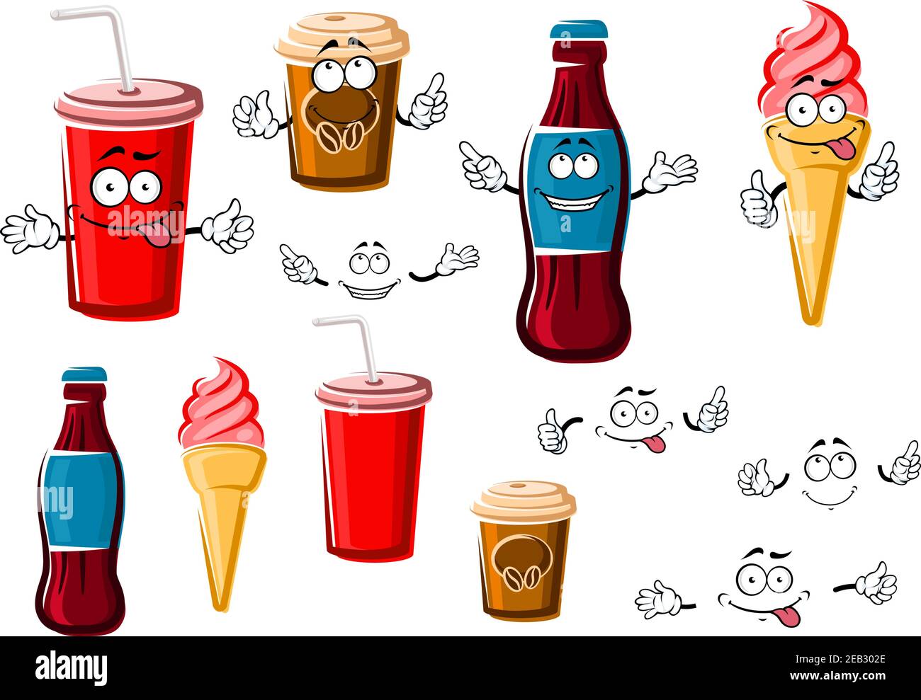 Soft Drinks Cartoon