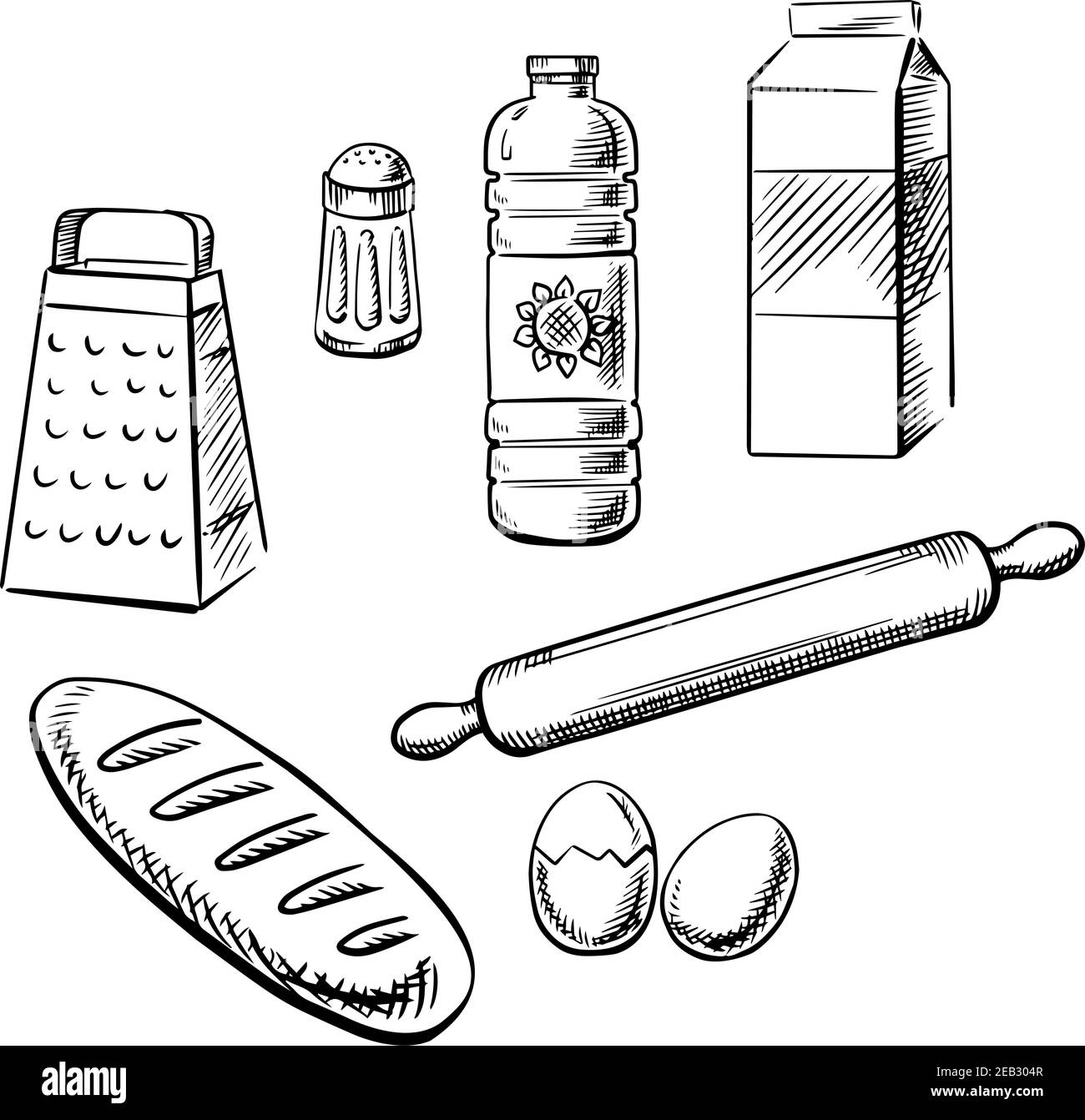 Dough and oil Black and White Stock Photos & Images - Alamy