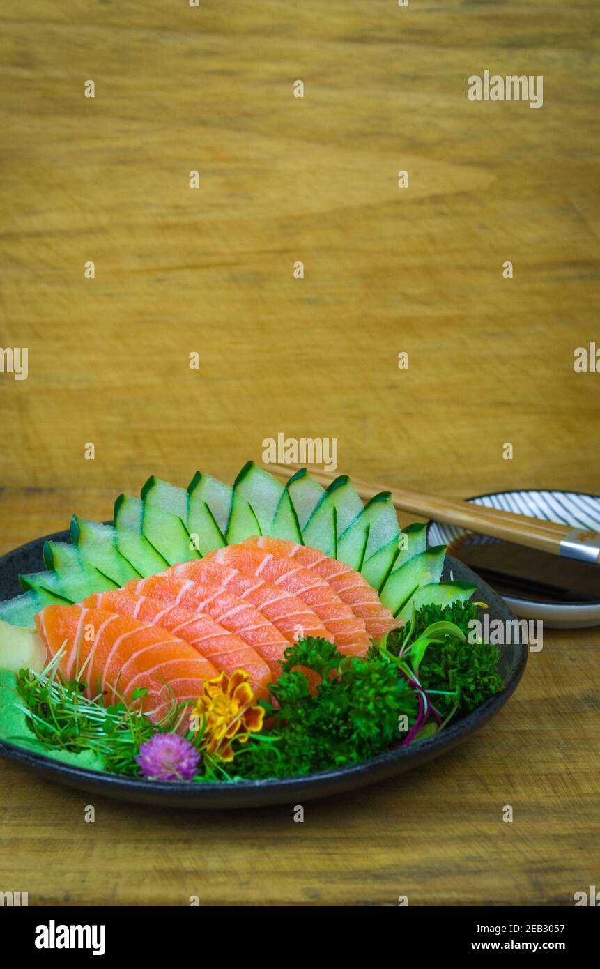 Sushi set (combo). Traditional Japanese cuisine, premium sashimi ...