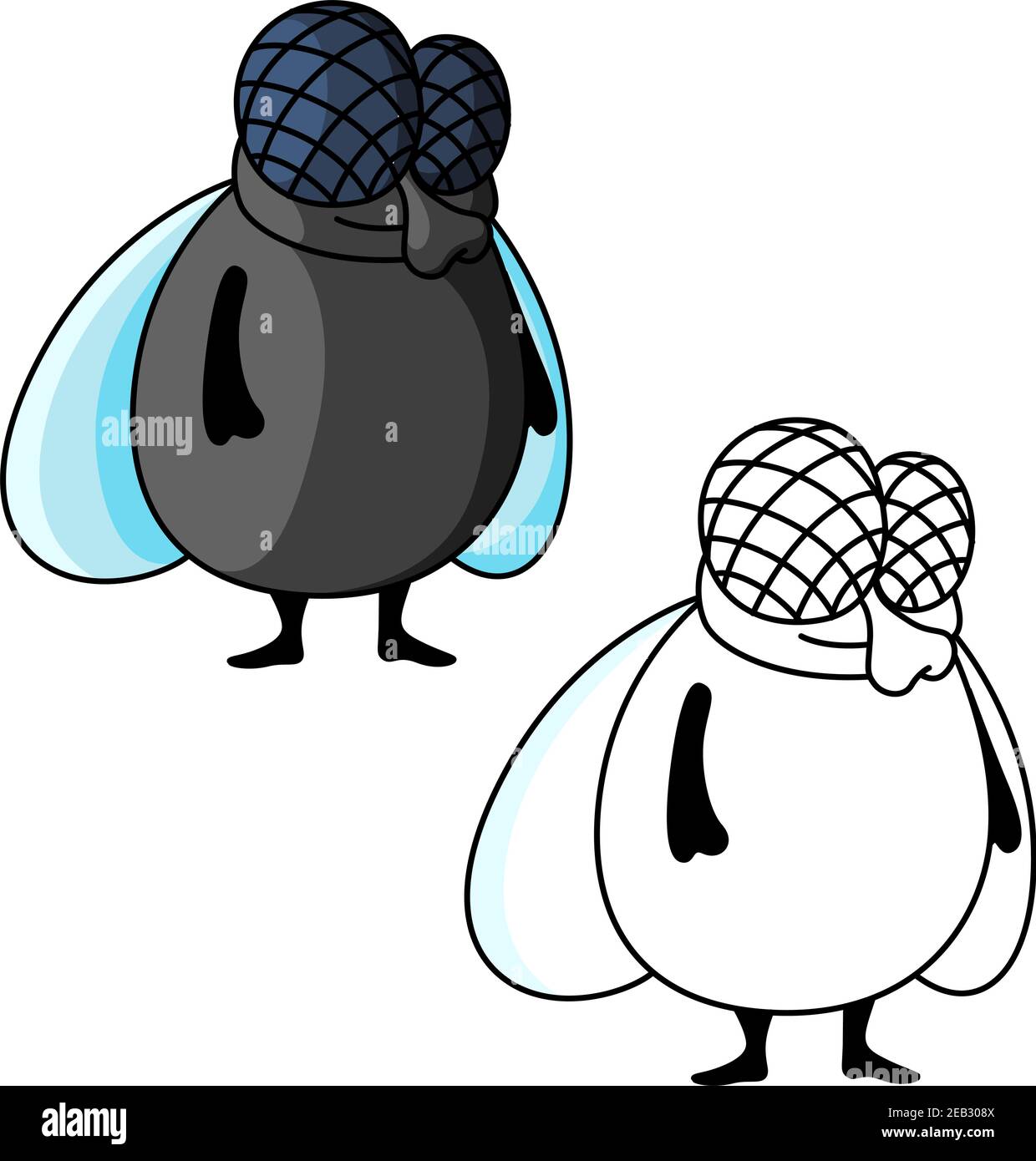 Housefly compound eye Stock Vector Images - Alamy